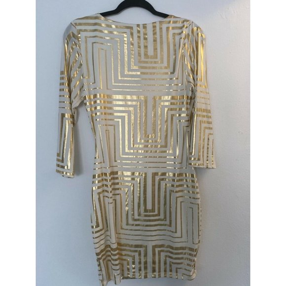Va Va Voom | Dresses | Va Va Voom Womens Mini Dress Size L Metallic ...